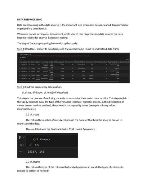 Report Data Preprocessing Version 2 Pdf Data Statistics