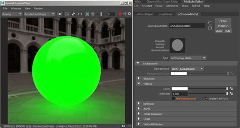 Use Background Checkbox In The Ai Shadow Matte Shader Autodesk Community