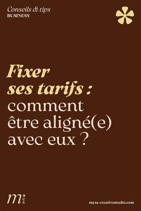 Fixer Ses Tarifs Artofit