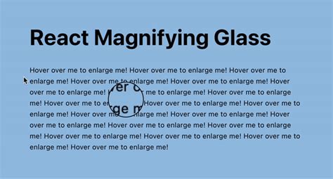 Github Jmestxrreact Magnifying Glass