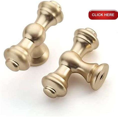 Asidrama 10 Pack Brushed Brass Kitchen Cabinet Knobs Rideau Auctions