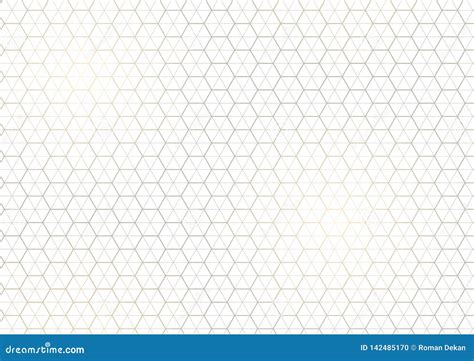 Subtle Geometric Golden Lines Pattern Stock Vector Illustration Of Triangle Grid 142485170