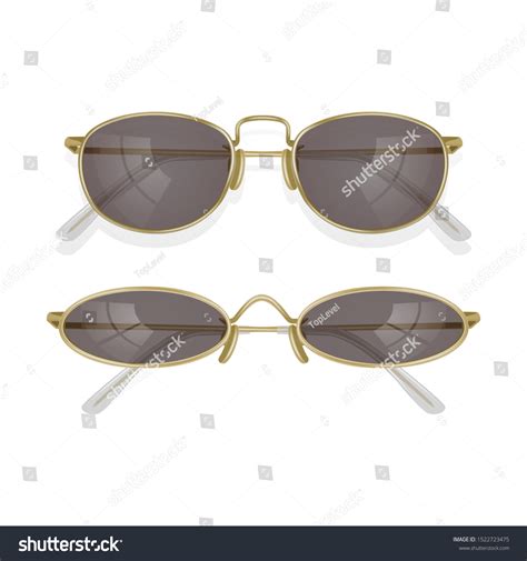 Realistic Vector Sunglasses Isolated On White Stock Vector Royalty