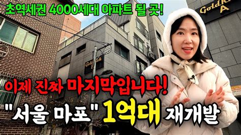 서울 아파트 청약 말고 이렇게 사세요ㅣ1억 소액투자 재개발 빌라 경매 Youtube
