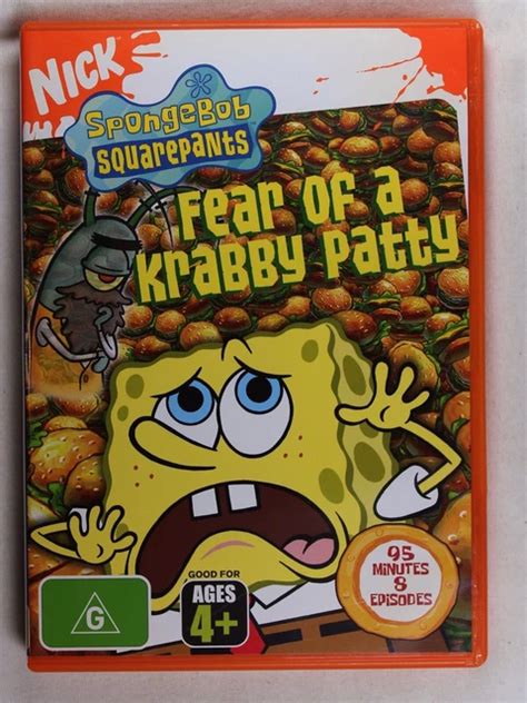 Spongebob Squarepants Fear Of Krabby Patty Dvd 2016 Vgc Nickelodeon R4
