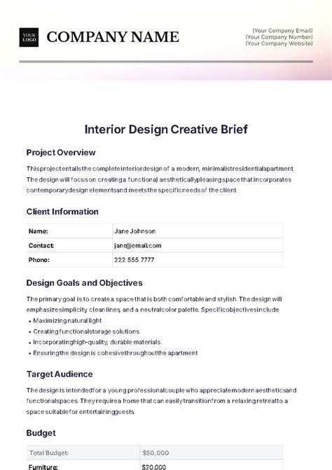 Free Daily Brief Template To Edit Online
