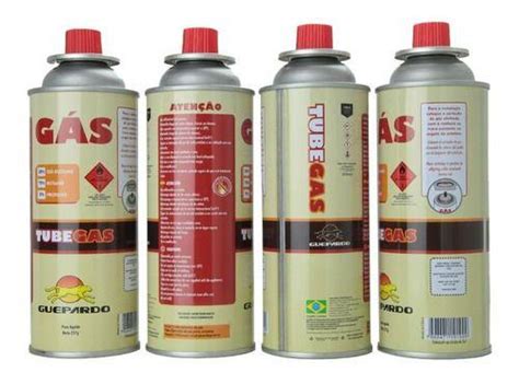Kit Gás Refil Lata Para Maçarico Fogareiro Butano Propano Guepardo g Nautika Gueopardo