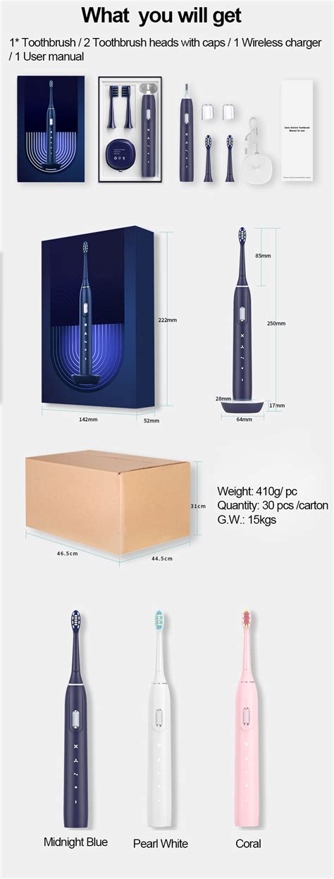 China Rechargeable Sonic Electric Toothbrush Suppliers Manufacturers