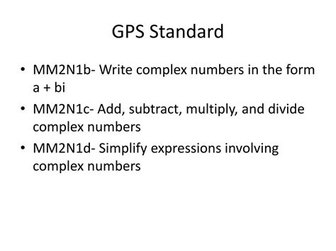 Ppt Rationalizing Imaginary And Complex Denominators Powerpoint