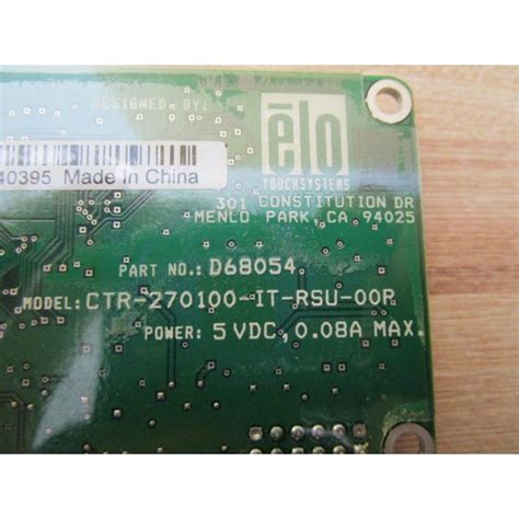 Elo Touchsystems E868672 Circuit Board CTR-270100-IT-RSU-00P - Used ...