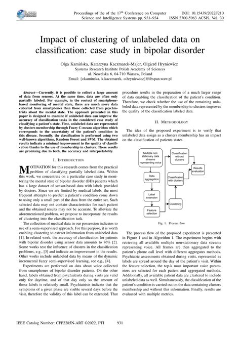 PDF Impact Of Clustering Unlabeled Data On Classification Case Study