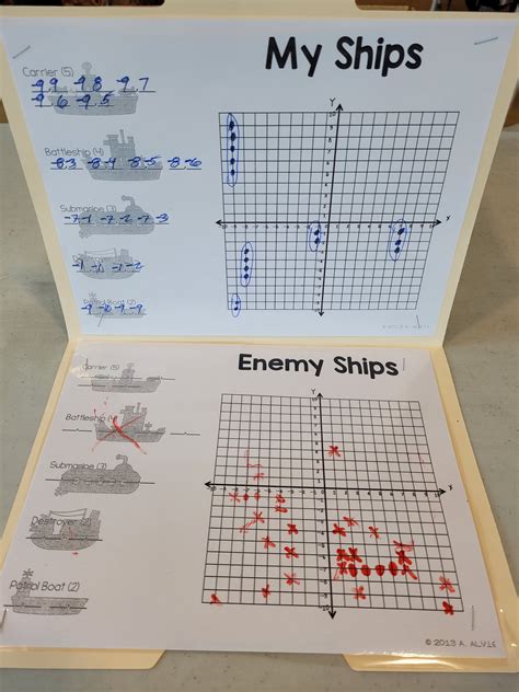 Coordinate Plane Battleship Game