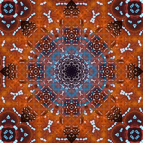 Premium Photo Seamless Square Pattern Texture Art Pattern Kaleidoscope