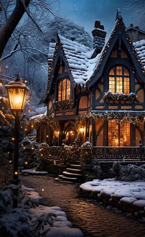 Pin By Nathalie Dionne On Merry Christmas Fantasy House Cottage Exterior Concept Art Drawing