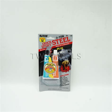 Alteco Epoxy อีพ๊อกซี่ กาวติดเหล็ก หลอดคู่ 2ตัน สูตรแห้งเร็ว ใน 4นาที
