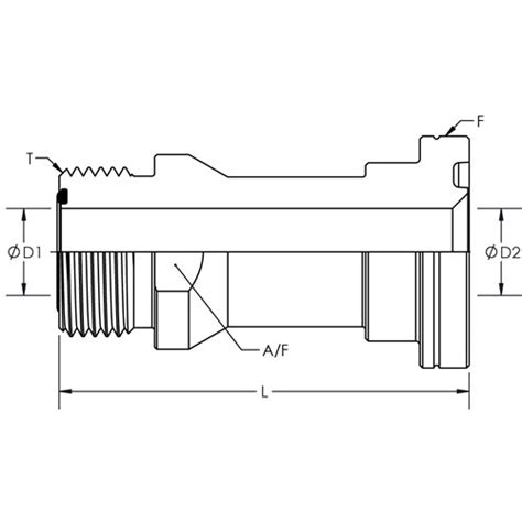 Face Seal Flange Straight Compact Code 62 World Wide Fittings