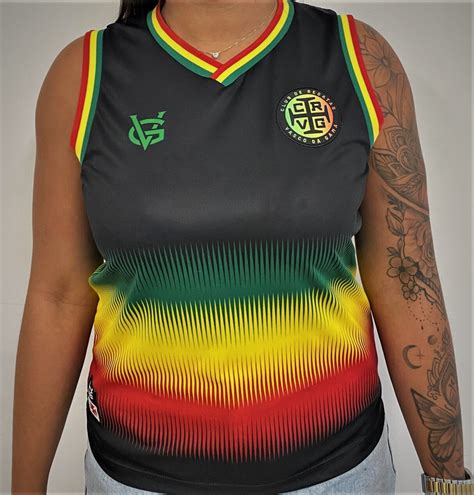Camisa Vasco Feminina Black Rasta VG