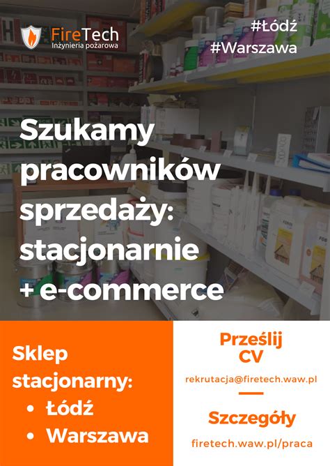 Praca Ochrona przeciwpożarowa Warszawa Firetech