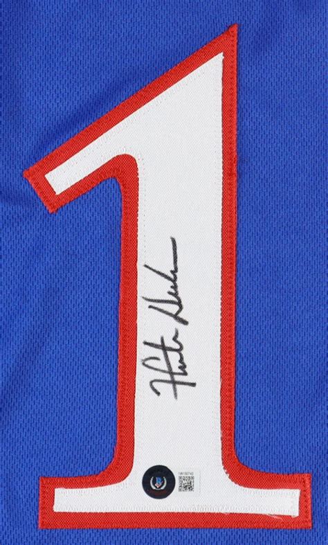 Hunter Dickinson Signed Jersey Beckett Pristine Auction