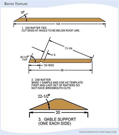 12×20 Large Wooden Shed Plans Blueprints