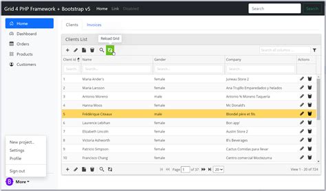 Php Datagrid With Bootstrap5 Php Grid Solution
