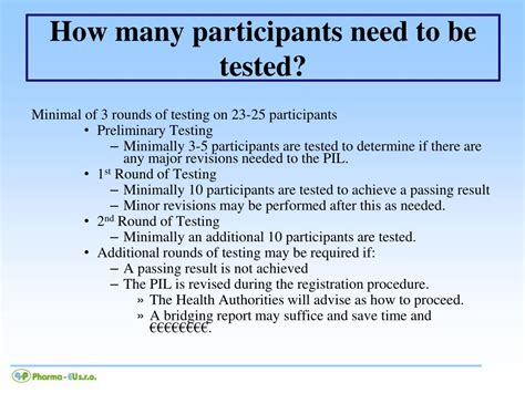 Ppt Readability Testing Of Package Information Leaflets And Bridging
