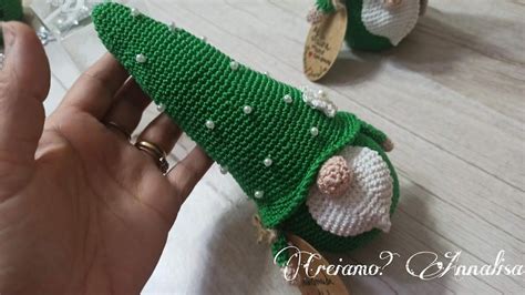 Gnomo Amigurumi Babbo Natale Elfo Uncinetto Elf Crochet Crochet