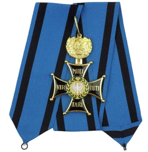 1370 WW2 ORDRE De Guerre Polonais Virtuti Militari 2Ème Classe Prl