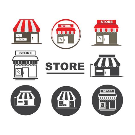Store Icon Logo Vector Illustration 20662334 Vector Art At Vecteezy