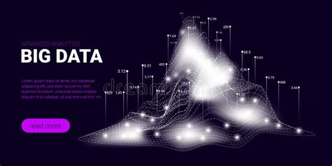 Big Data Stream Concept Business Analytics Stock Vector