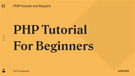 Php Include And Require Php Tutorial For Beginners 13 Youtube