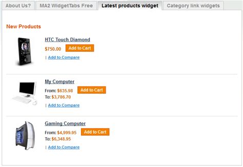 Ma2 Widget Tabs Free Magento Extension By Magenmarket