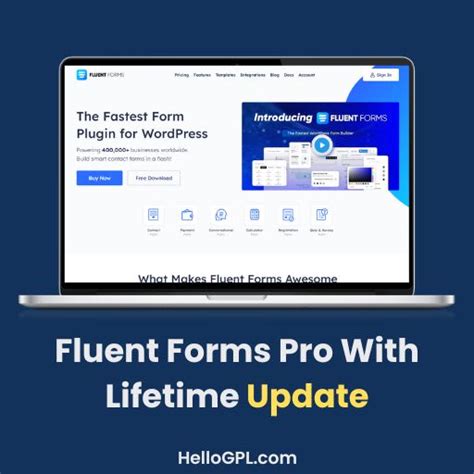 Fluent Forms Pro Activation With Key Lifetime Auto Update