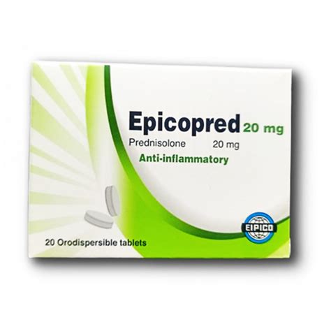Epicopred 20 Mg Prednisolone 20 Orodispersible Tablets
