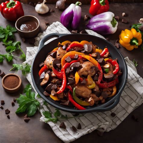 Chocolate Chicken Stir Fry Recipe Cookaifood