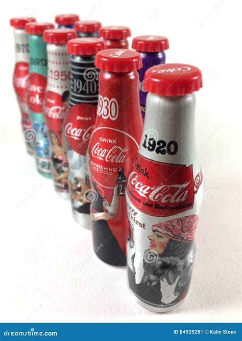Limited Edition Coca Cola Bottles Editorial Photo