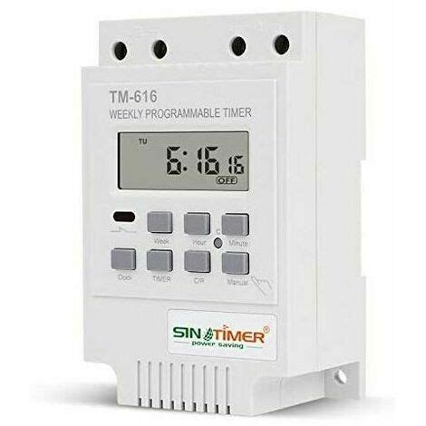 X TM Programmateur Interrupteur Relais V Minuterie Programmateur
