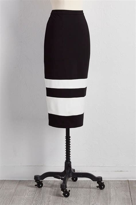 Versona Colorblock Midi Skirt
