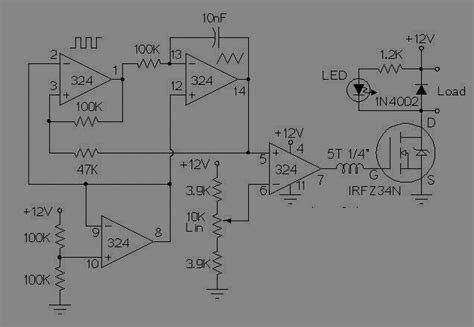 dc motor speed control using pwm audio amplifier schematic circuits