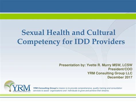 PPT Sexual Health And Cultural Competency For IDD Providers PowerPoint Presentation ID