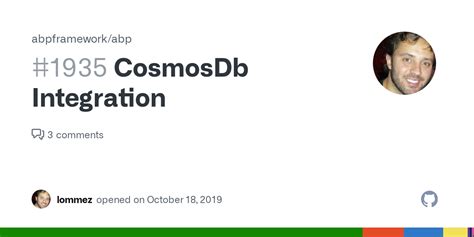 cosmosdb integration · issue 1935 · abpframework abp · github