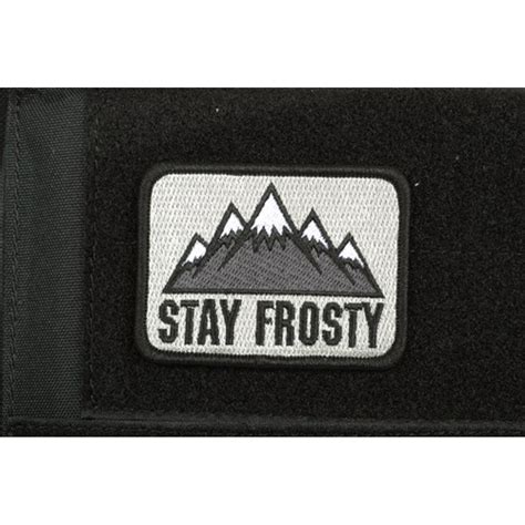 Ams Airsoft Premium Stay Frosty Patch Black Swat Color Airsoft