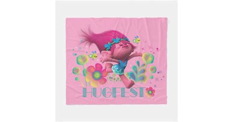 Trolls Poppy Hugfest Fleece Blanket Zazzle
