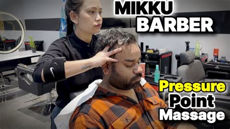 Asmr Head Massage By Mikku Barber Pressure Point Massage Therapy