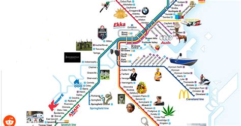 Brisbane Railway Map