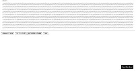 mui textarea slash unresponsive codesandbox