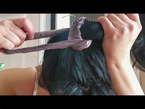 Heatless Curls Using ONLY Scrunchie YouTube