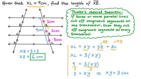 Question Video Finding The Lengths Of Proportional Line Segments