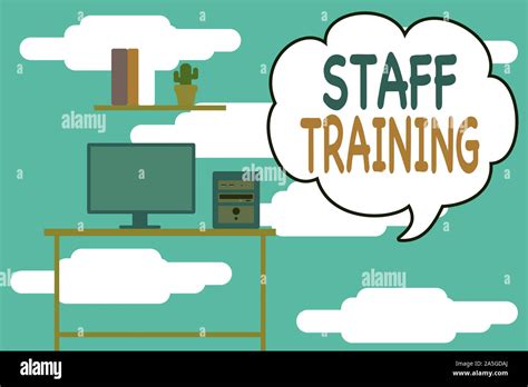 Conceptual Hand Writing Showing Staff Training Concept Meaning Program