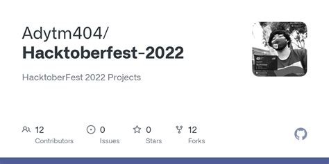 Github Adytm Hacktoberfest Hacktoberfest Projects